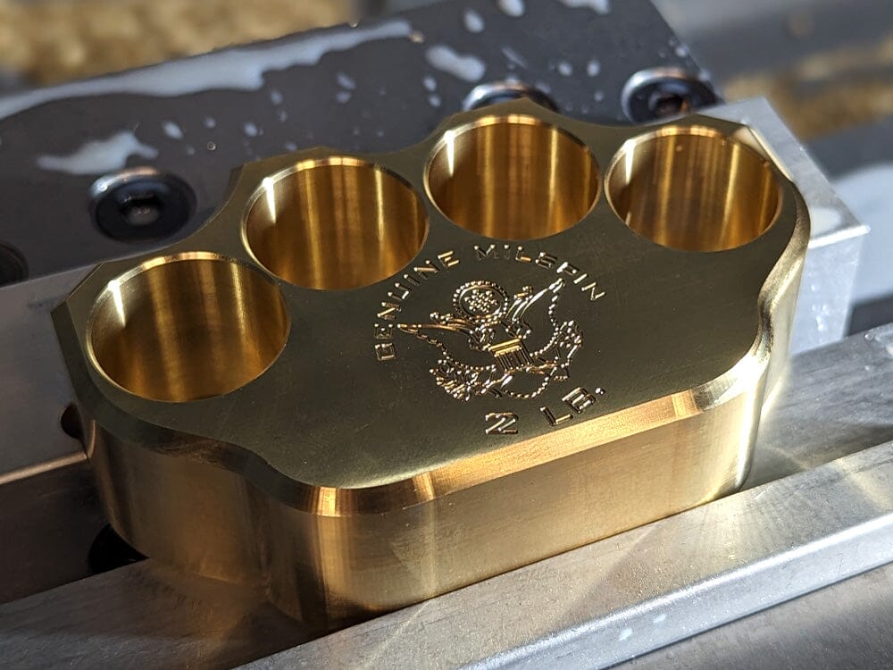 MILSPIN 2LB BRASS KNUCKLE F*CK AROUND FIND OUT PAPERWEIGHT – Direct ...